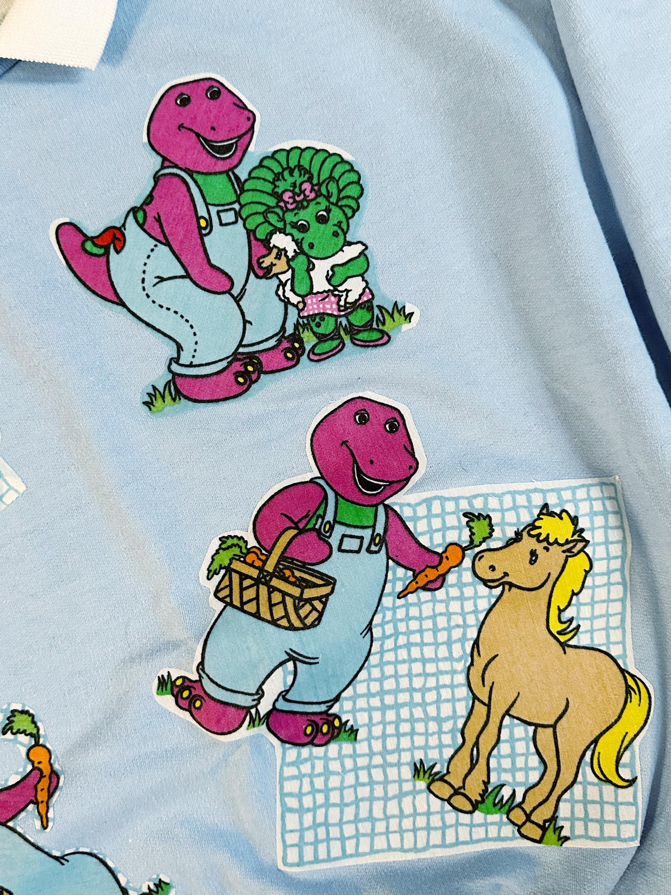 Handmade Barney Sweater Vintage, Repurposed, Trendy, Unique, Funky ...