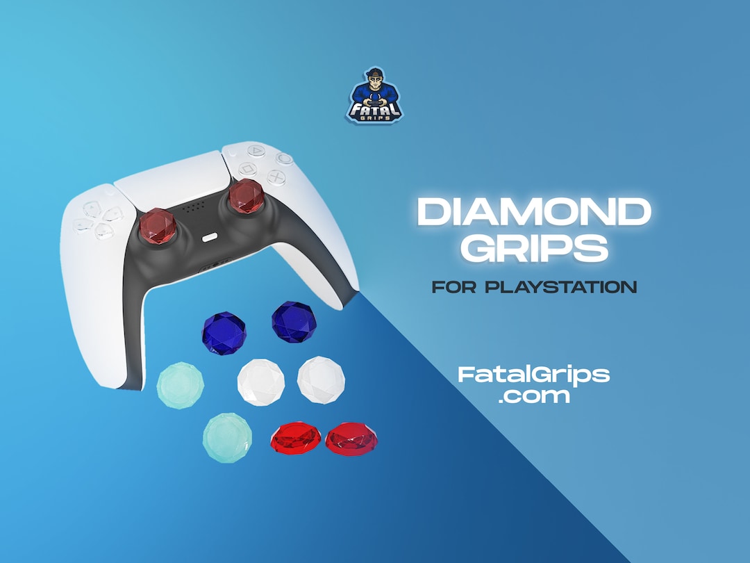 Acrylic Diamonds Jewels Analog Caps Covers Playstation PS5 PS4 Thumb ...