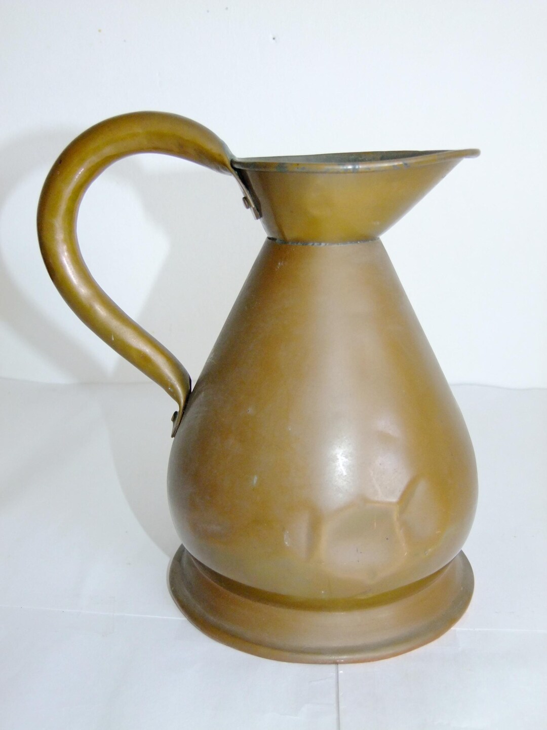 Antique Copper Quart Jug Harvest Haystack Ewer Pitcher 2 Pint Measure ...