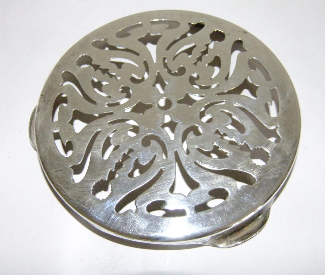 Vintage Silver Plated Trivet Pot Stand Plate Holder EPNS Made in ...