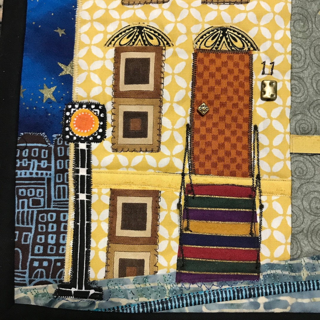 Row Houses Art Quilt - Etsy