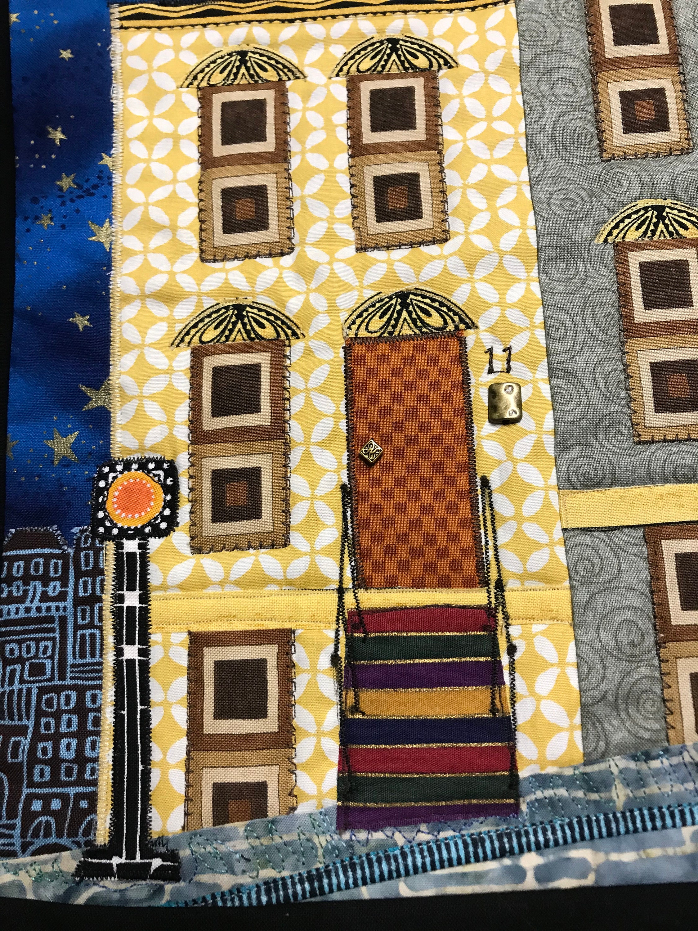 Row Houses Art Quilt - Etsy