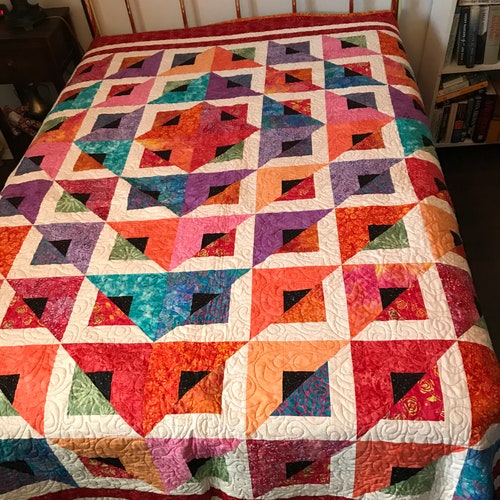 Radiant Quilt Kit in Citrus queen Size Using Kaffe Fasset - Etsy