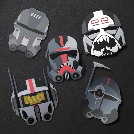 Bad Batch Helmet Stickers - Etsy