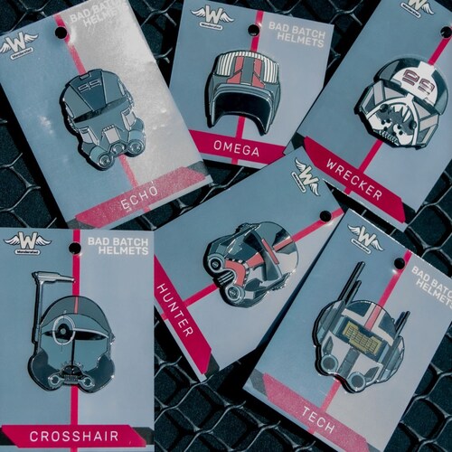Star Wars the Bad Batch Enamel Pins Hunter Crosshair - Etsy