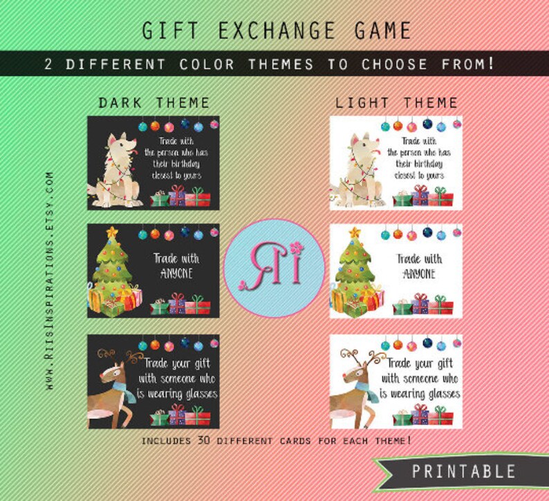 Christmas Gift Exchange Game | Etsy