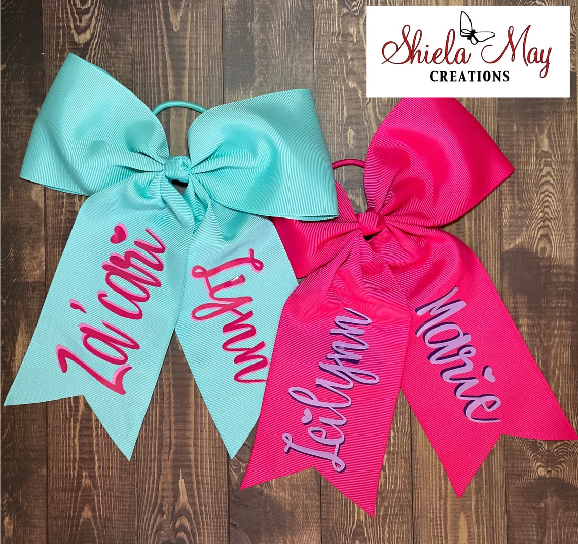 Personalized Cheer Bow - Etsy