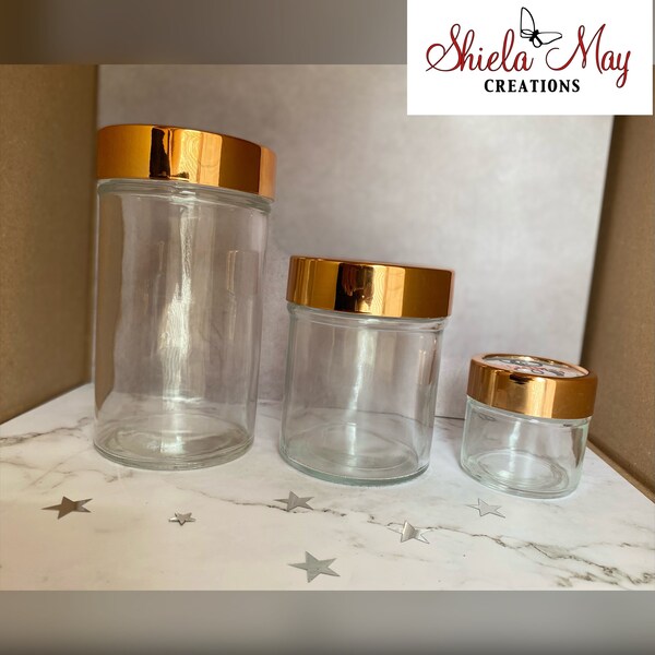 Gold Jar Lids - Etsy