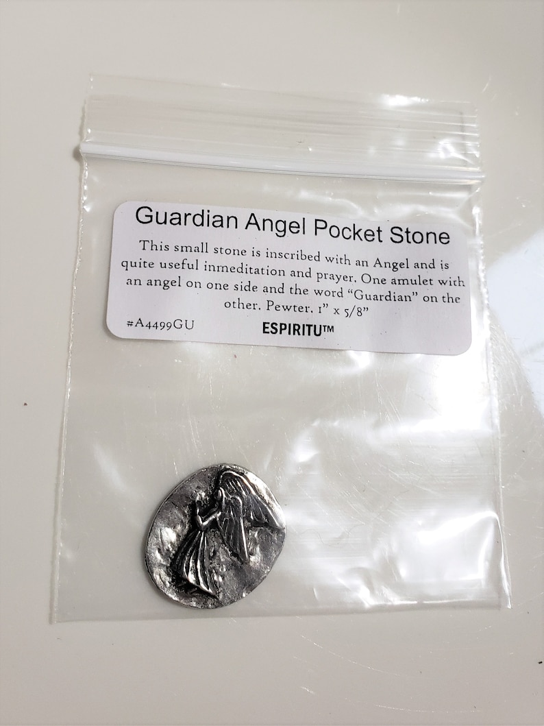 Guardian Angel Pocket Stone Angelic Protection Pocket Charm - Etsy