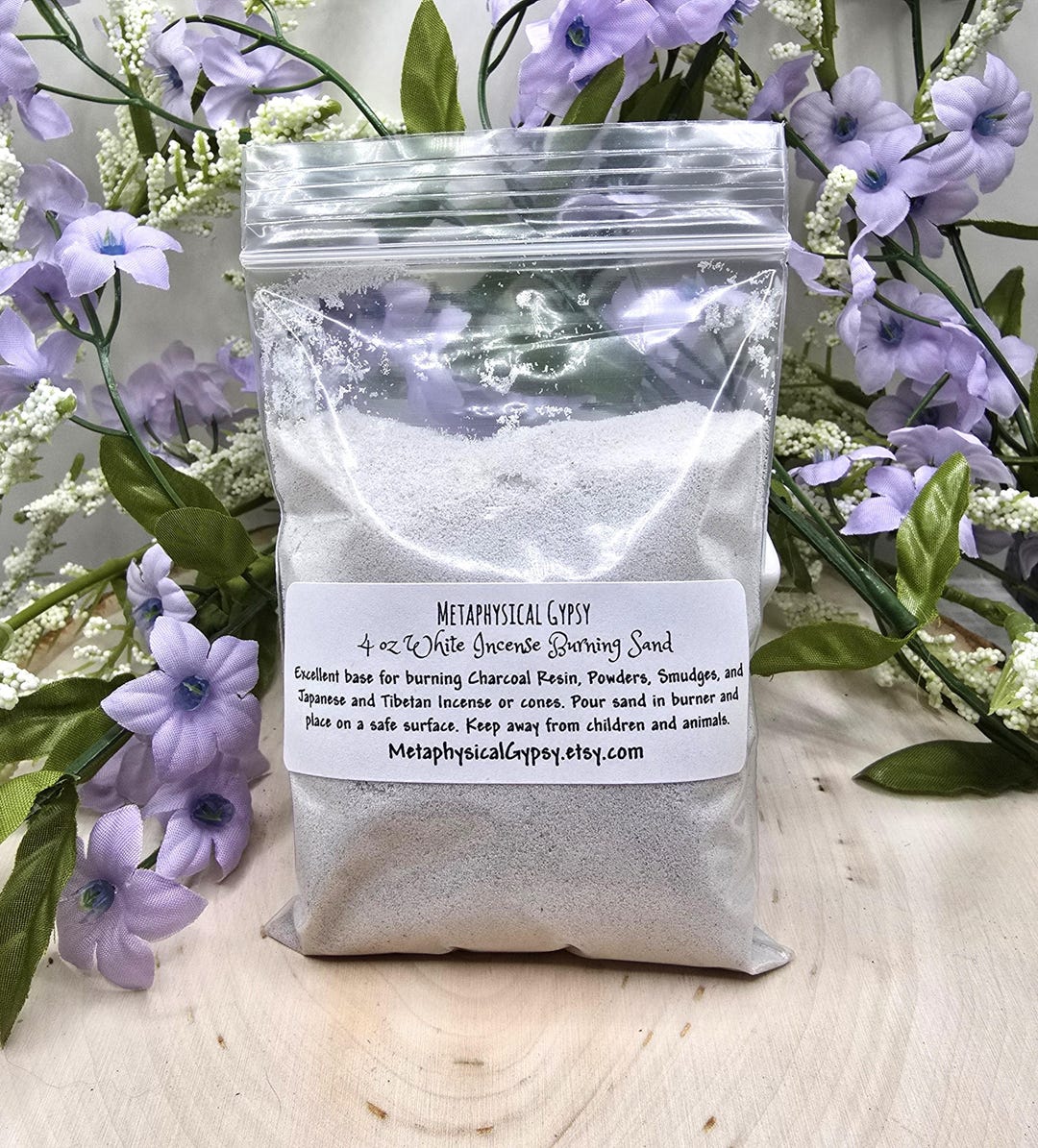 4 Oz White Incense Sand, Base for Burning Charcoal, Incense Burners ...