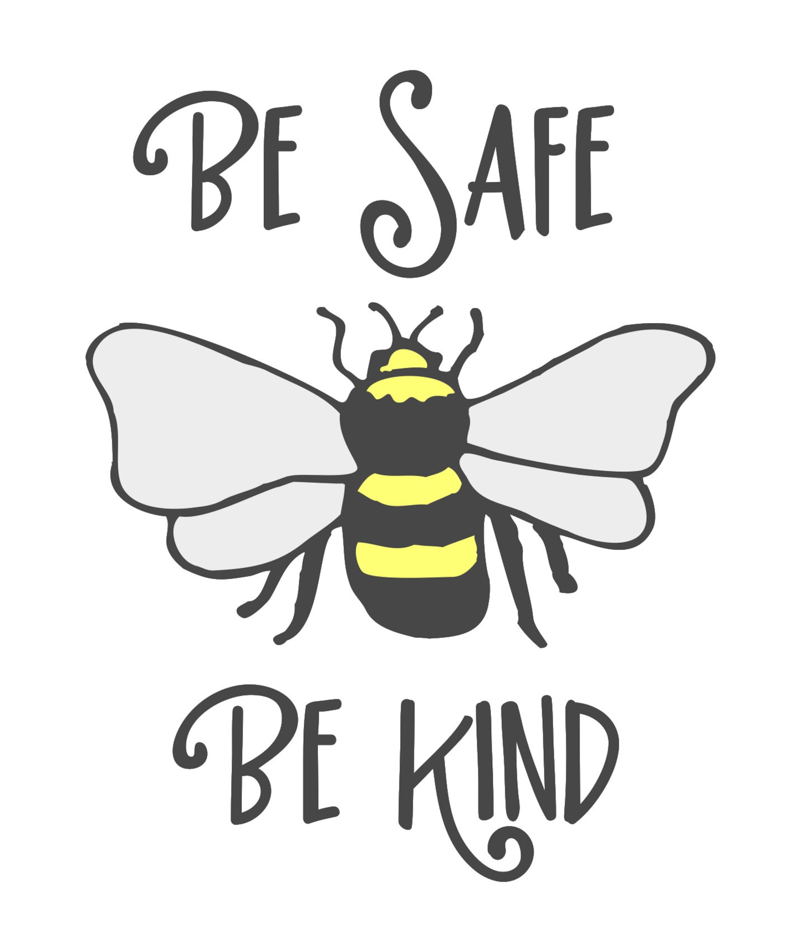 Be Safe Be Kind SVG - Etsy