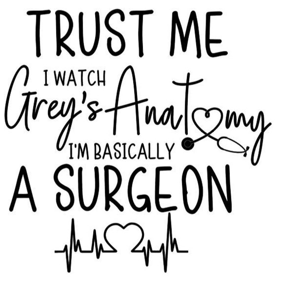 Grey's Anatomy SVG - Etsy
