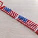 Crochet American Flag Bracelet Pattern,patriotic Accessories, USA ...