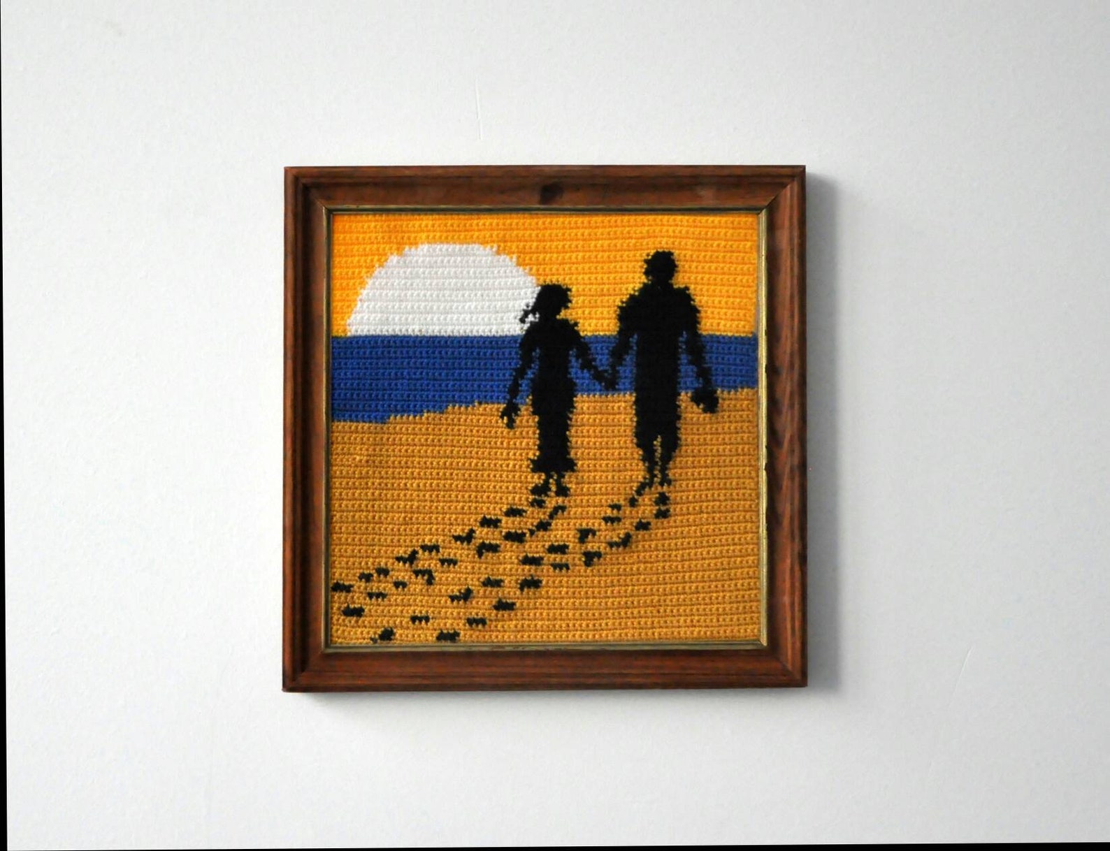 Sunset Crochet Home Decor Pattern PDF Pattern Love Wall - Etsy