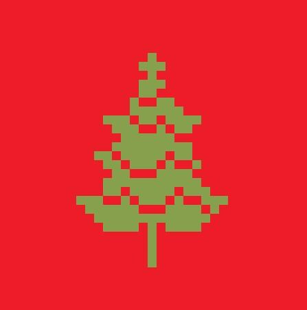 Christmas Crochet & Knit Graph Pattern: Pine Tree, 2026 New Year, Deer ...