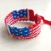 Crochet American Flag Bracelet Pattern,patriotic Accessories, USA ...