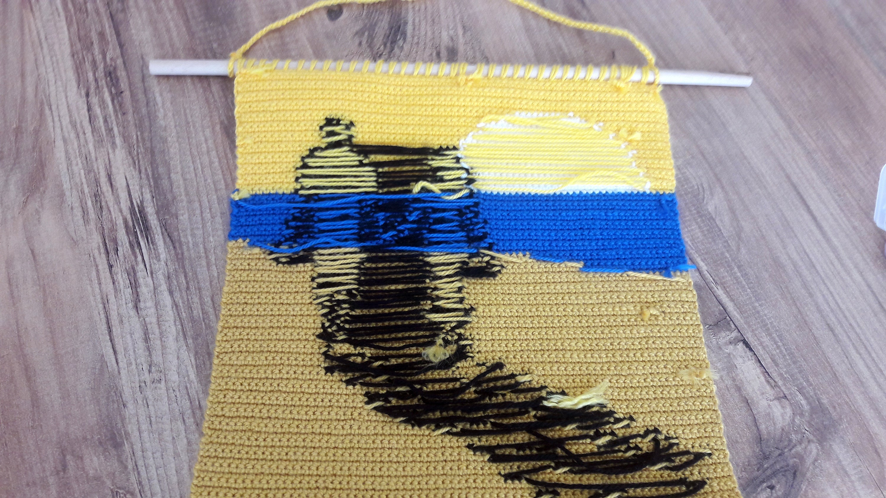 Sunset Crochet Home Decor Pattern PDF Pattern Love Wall - Etsy