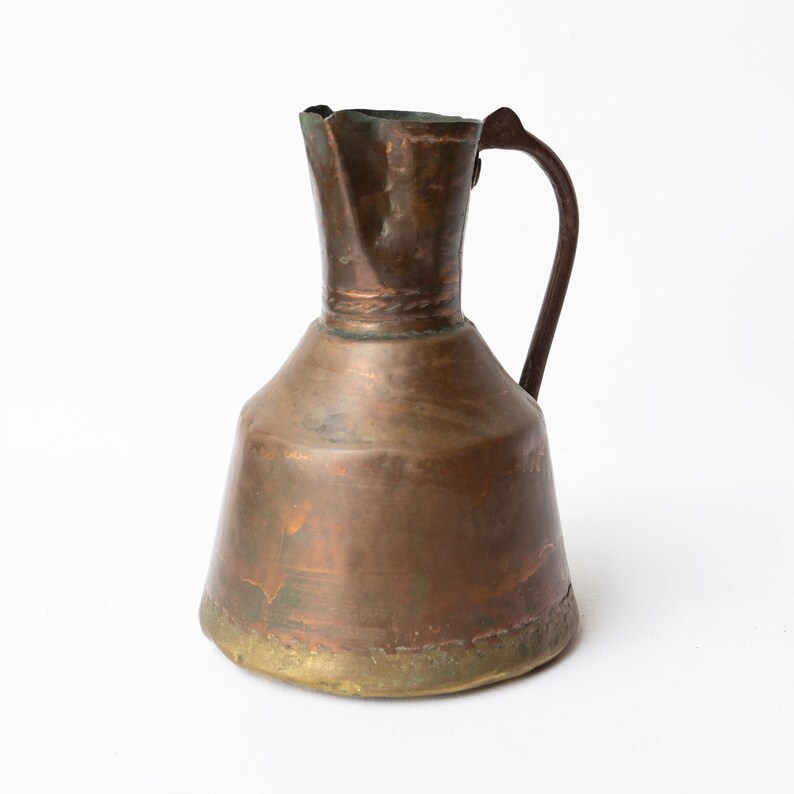 Antique Islamic Primitive Copper Water Jug Ewer, Ottoman Empire, 19th ...
