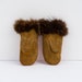 Vintage Ojibwe Beaded Felt and Moose Skin Gauntlet Mittens 1950s ...