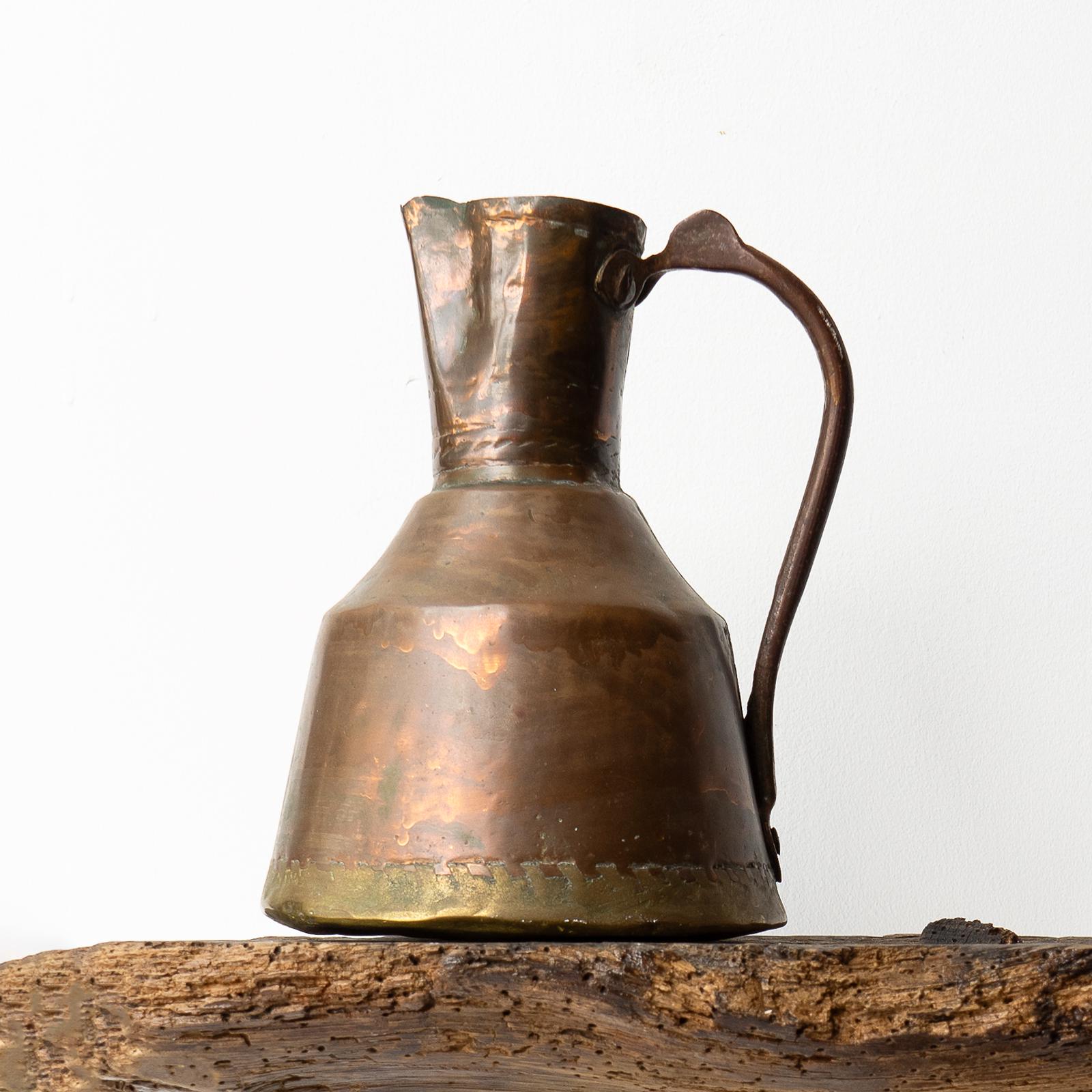 Antique Islamic Primitive Copper Water Jug Ewer, Ottoman Empire, 19th ...