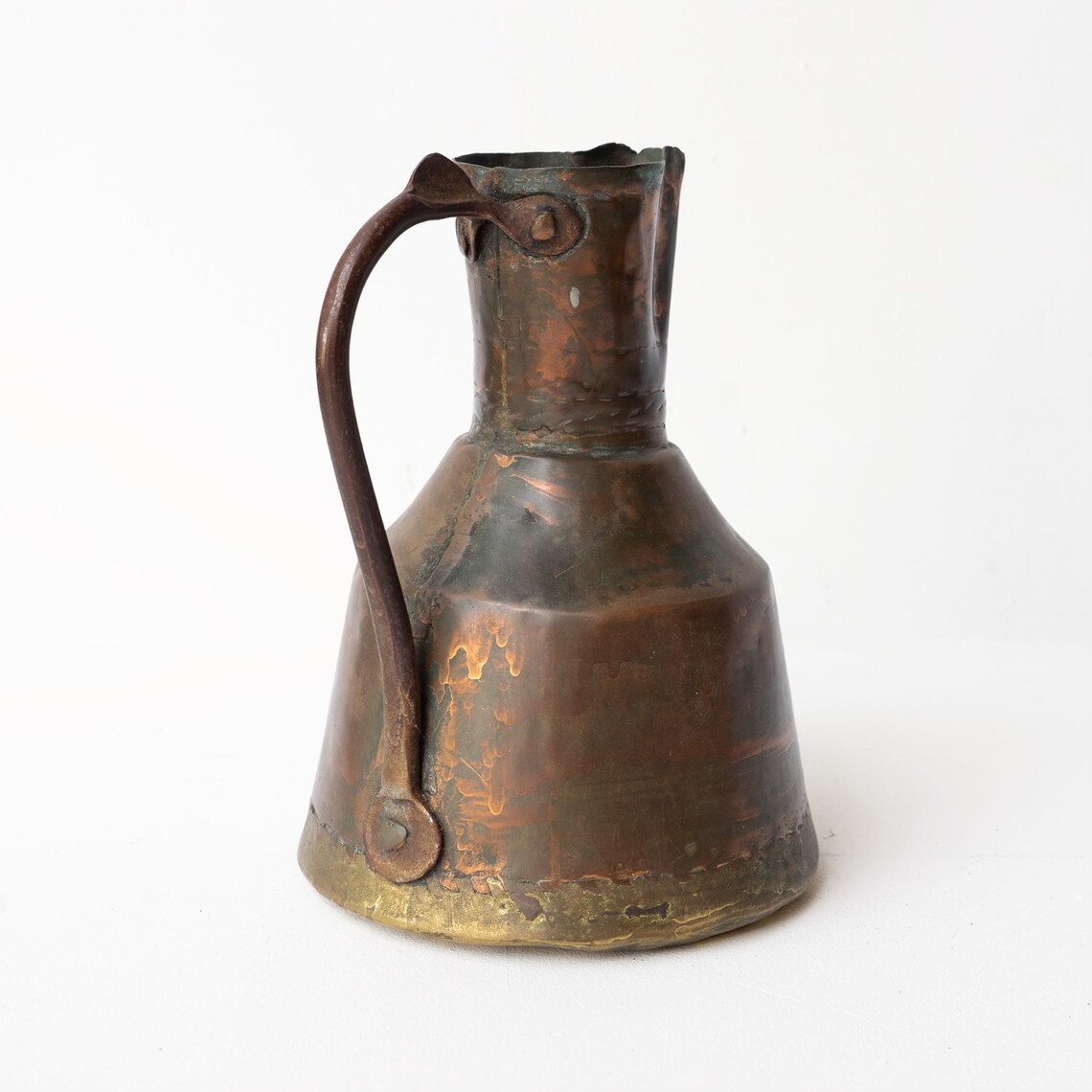 Antique Islamic Primitive Copper Water Jug Ewer, Ottoman Empire, 19th ...