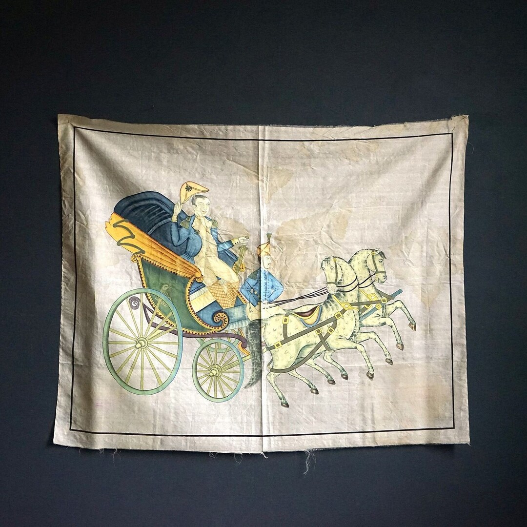 Large Antique Chinese Export Painting Gouache on Silk 19th - Etsy