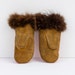 Vintage Ojibwe Beaded Felt and Moose Skin Gauntlet Mittens 1950s ...