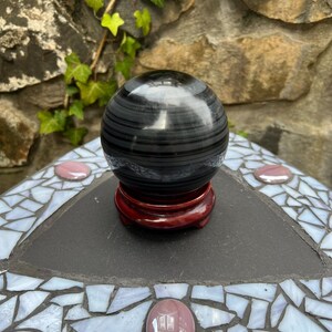 Obsidian Keepsake Sphere, Cremation Urns, Unique Urn for Ashes, Natural ...