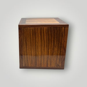 Wooden Cube Cremation Urn, Adult Full Size Urn, Urns for Human Ashes ...