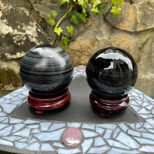 Obsidian Keepsake Sphere, Cremation Urns, Unique Urn for Ashes, Natural ...