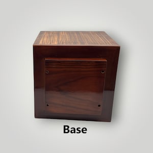 Wooden Cube Cremation Urn, Adult Full Size Urn, Urns for Human Ashes ...