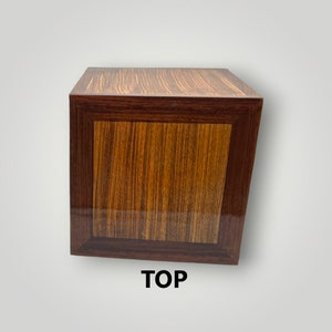 Wooden Cube Cremation Urn, Adult Full Size Urn, Urns for Human Ashes ...