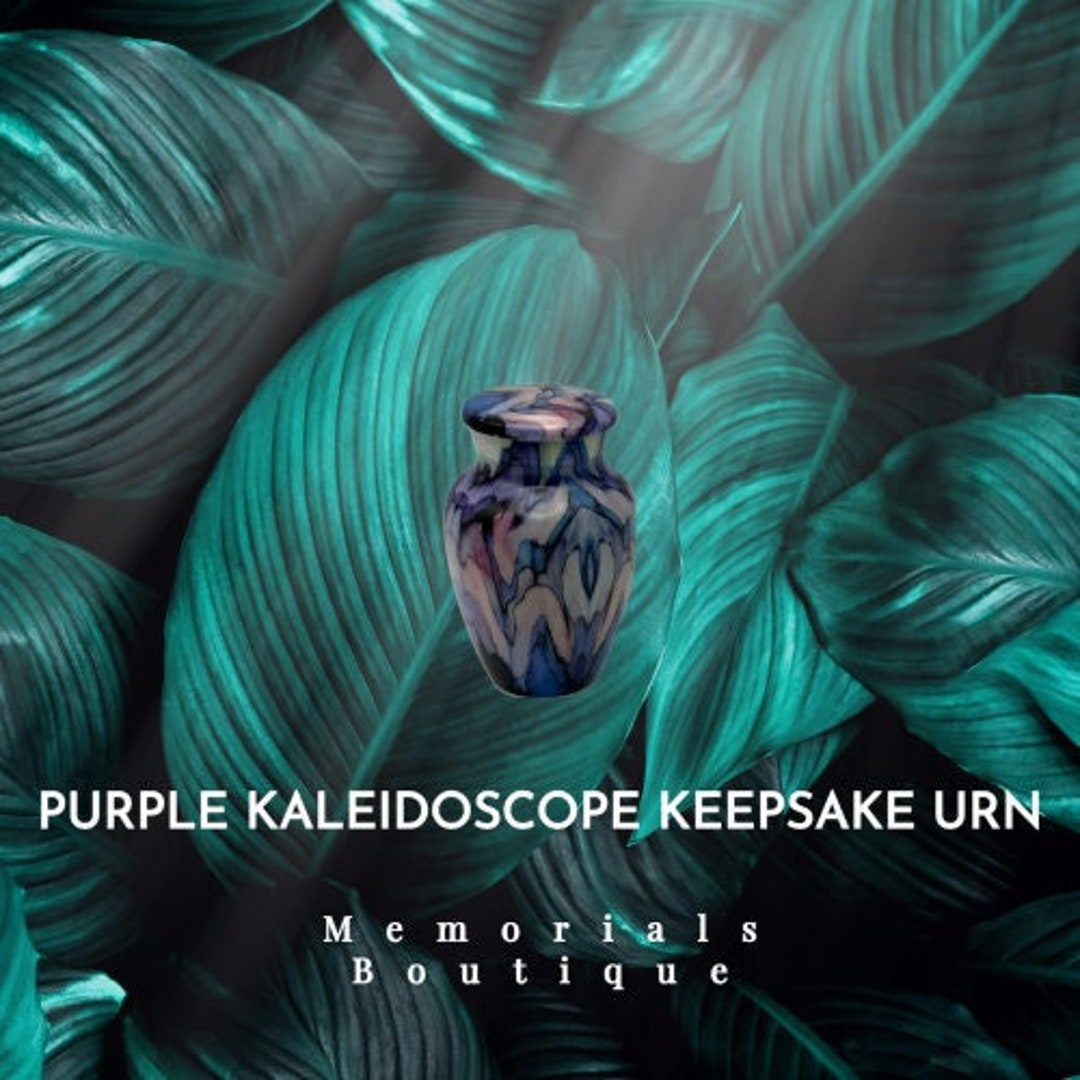 Tie Dye Keepsake Urn, Purple Mini Urn, Urns for Human Ashes, Modern Urn ...