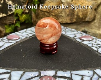 Obsidian Keepsake Sphere, Cremation Urns, Unique Urn for Ashes, Natural ...