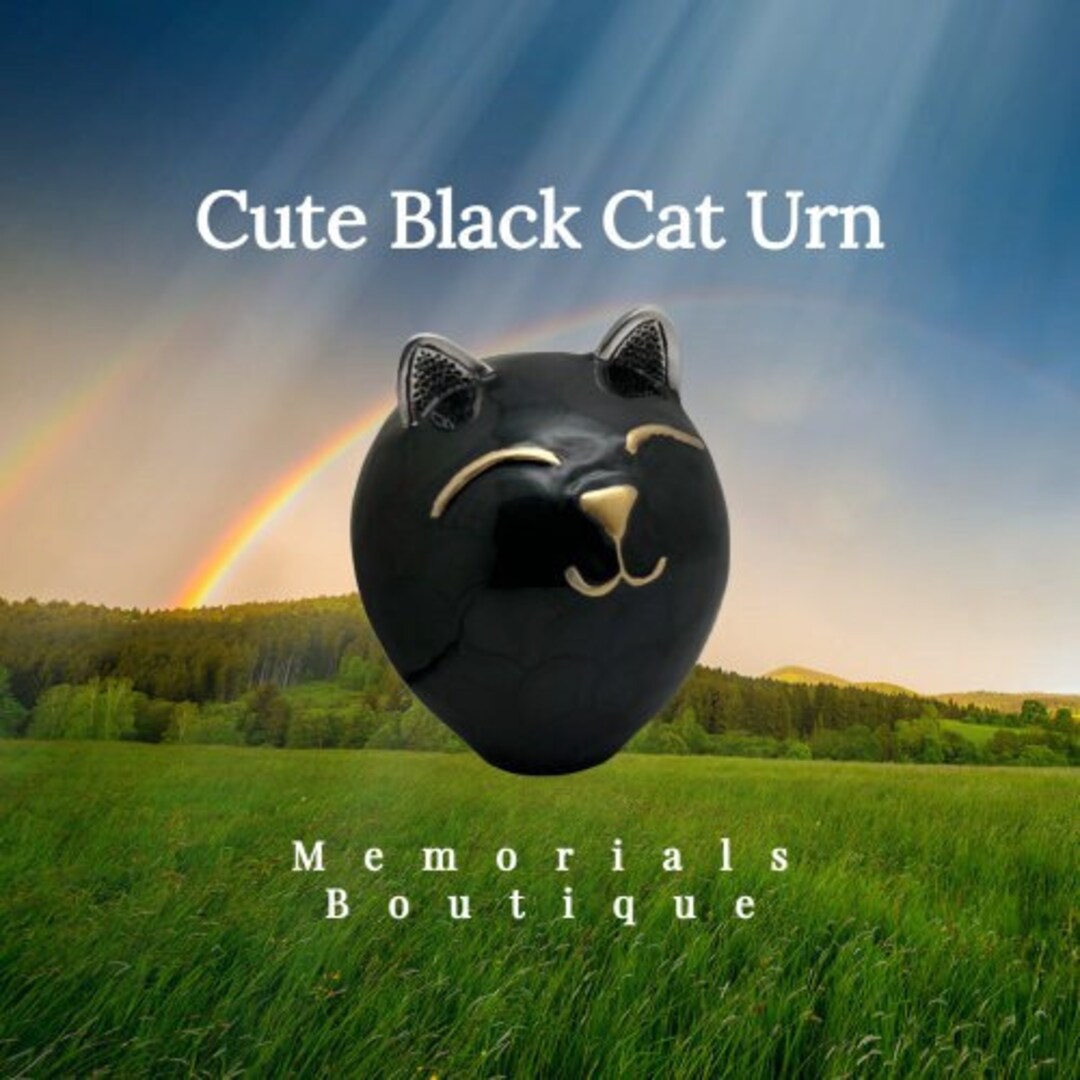 Premium Cat Cremation Urn, Urns for Cat Ashes, Secure Cat Urn, Full ...