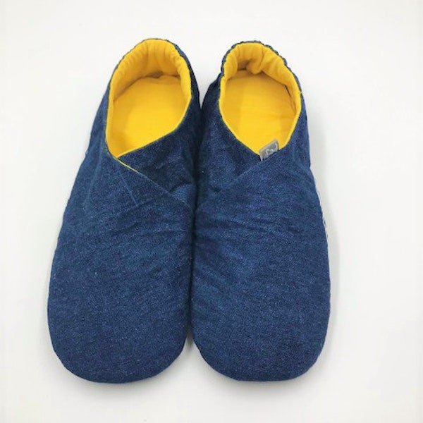 Denim Slippers - Etsy