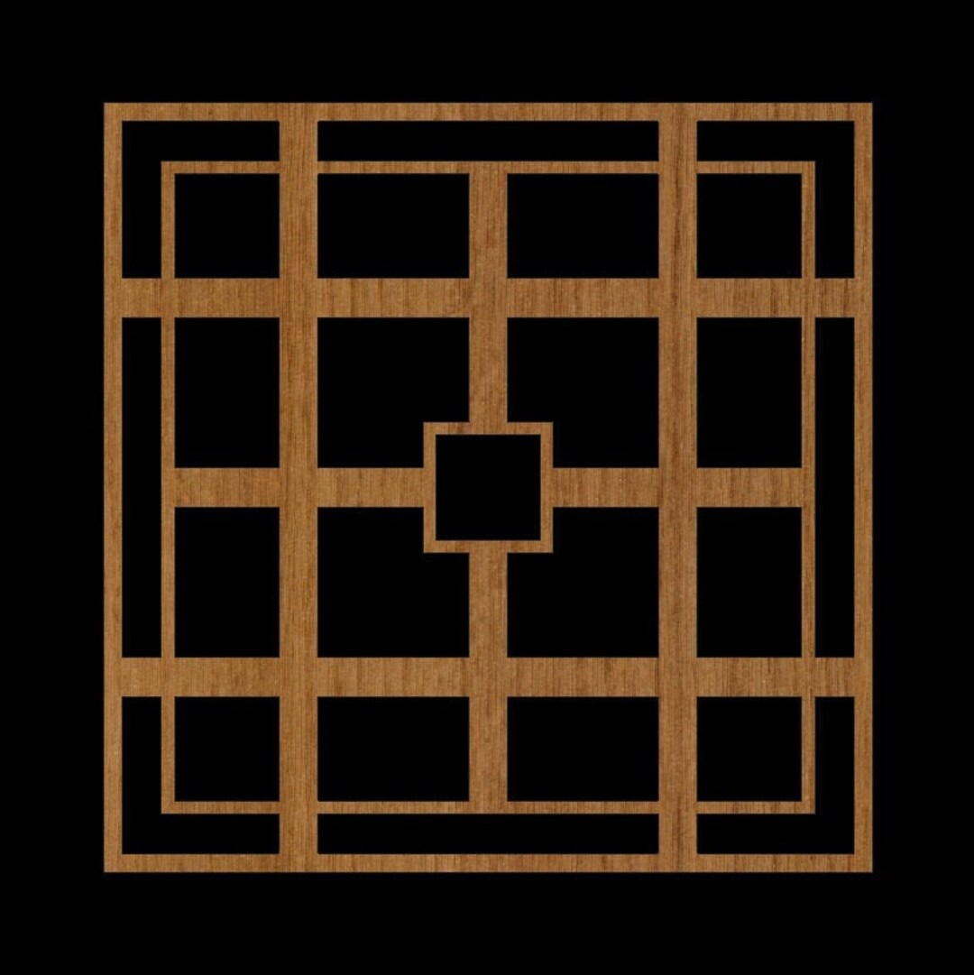 Design #020 5X5 Scroll Säge Untersetzer Untersetzer Wand kunst ...