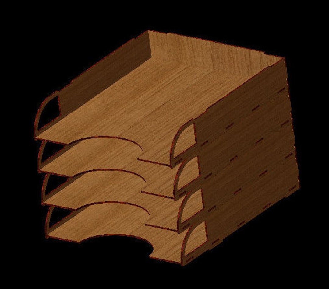 Design #001 Stackable 8.5 X 11 or A4 Paper Tray Office Organization ...