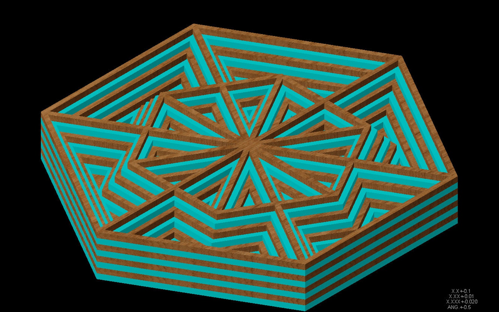 Design 011 Layered Hex Shape Wooden Geometric Wall Art - Etsy