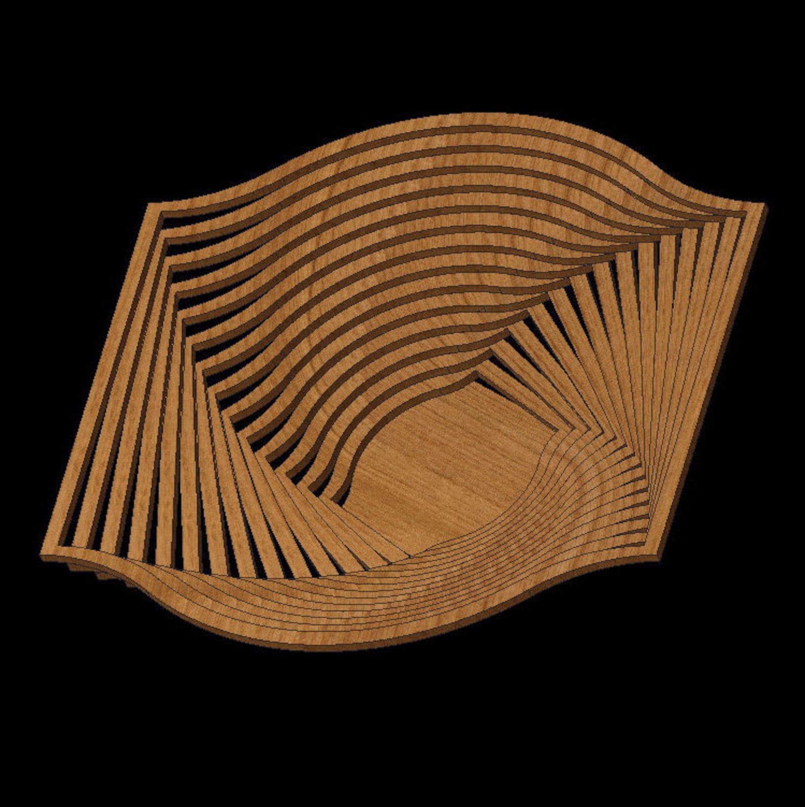 Design 034 Scroll Saw Fretwork Twist Bowl/basket Centerpiece | Etsy