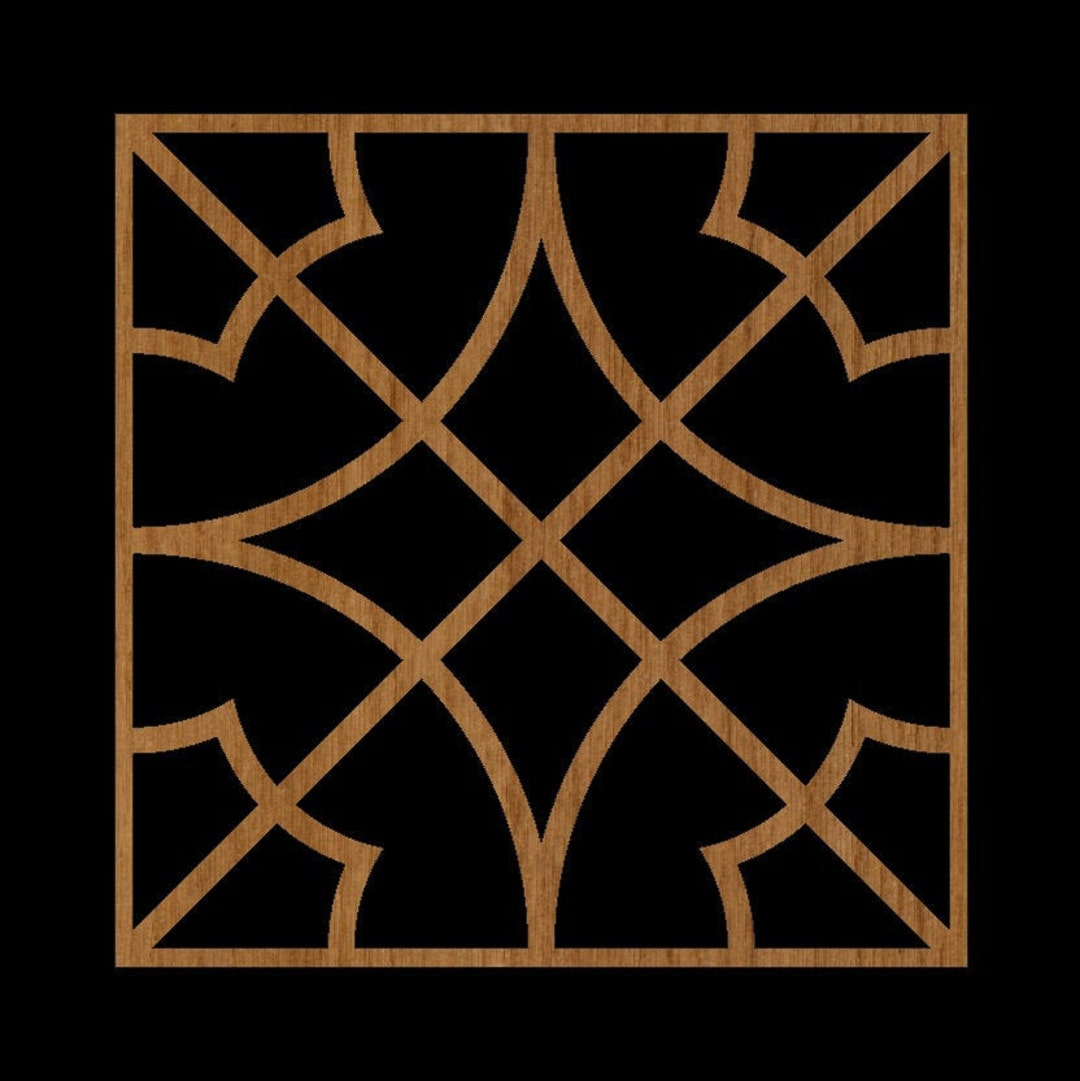 Design #043 5X5 Scroll Säge Untersetzer Untersetzer Wand kunst ...