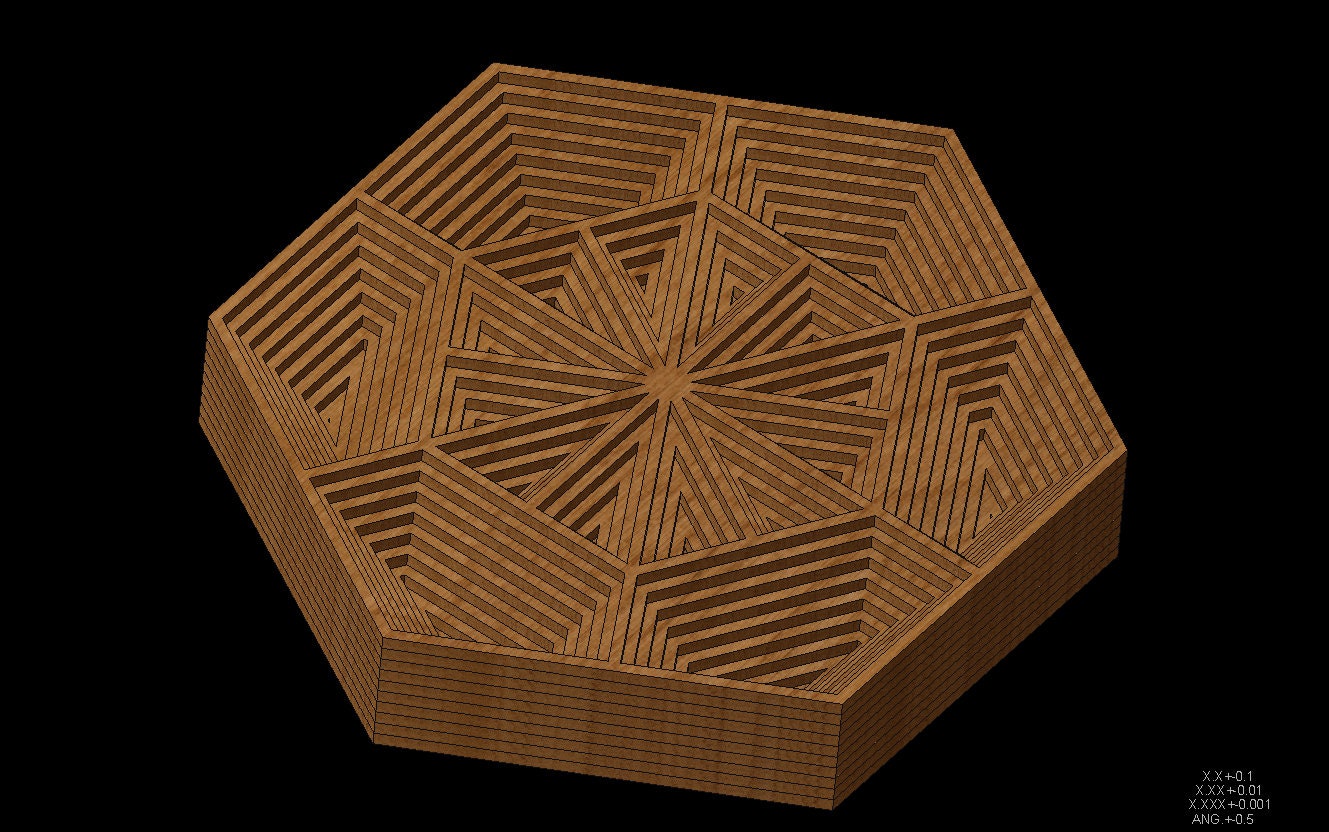 Design 012 Layered Hex Shape Wooden Geometric Wall Art - Etsy