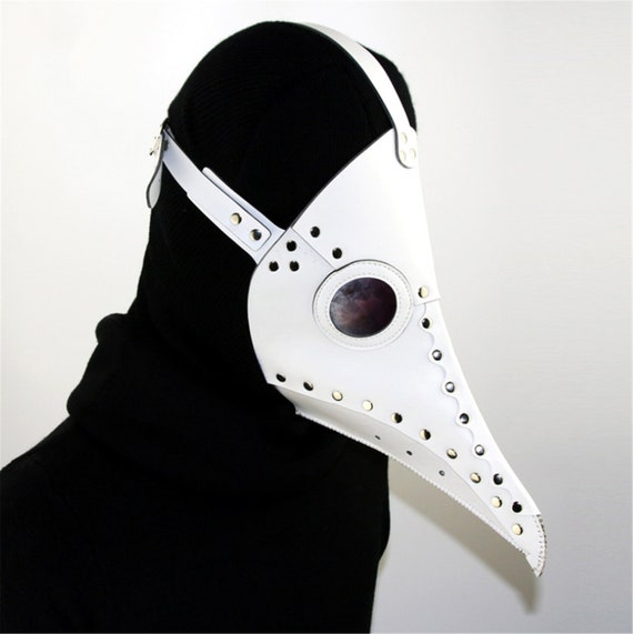 White Cosplay Plague Long Beak Mask Propparty Easter | Etsy