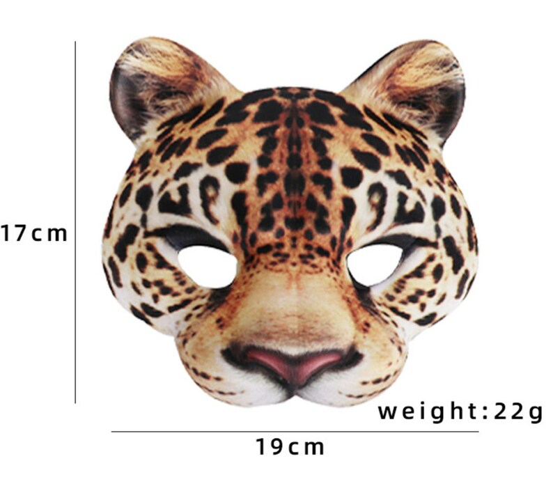 Leopard Mask Cosplay Maskhalloween Mask Printable Mask - Etsy
