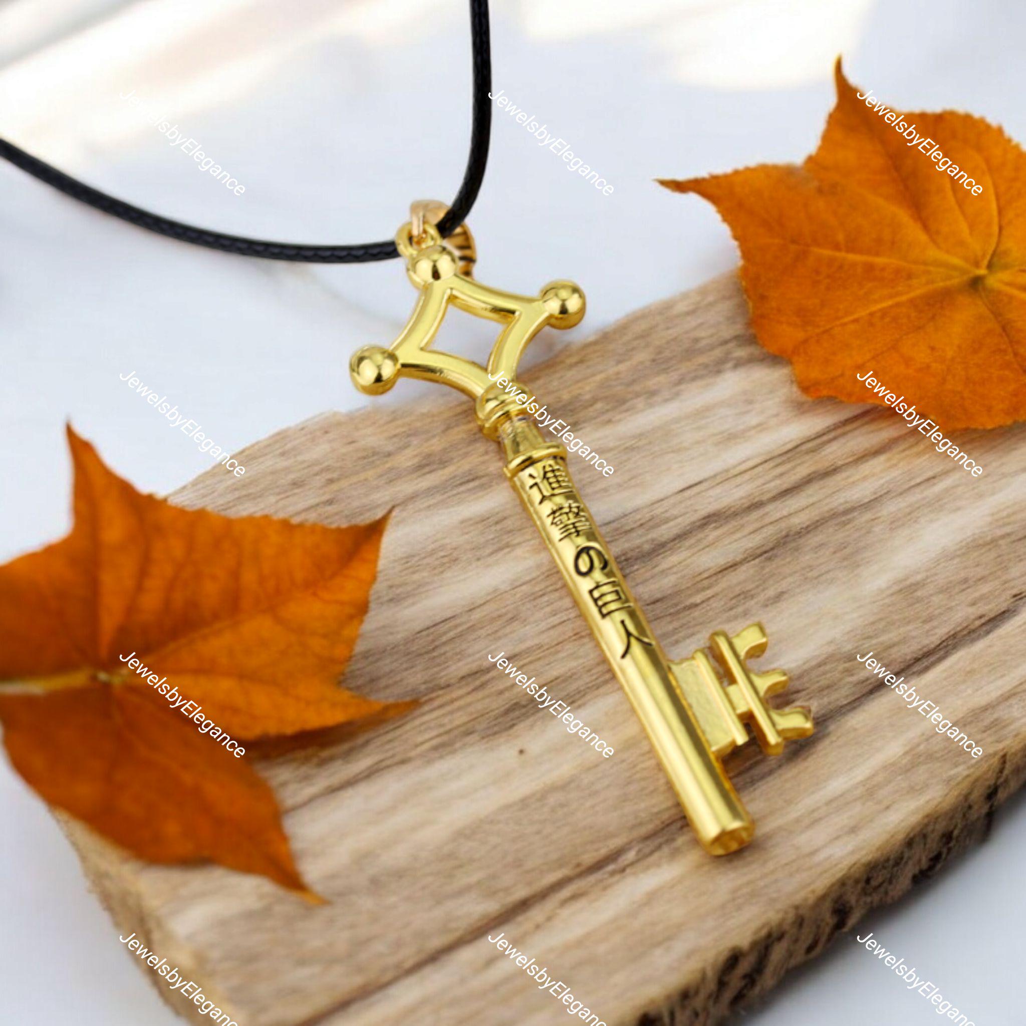Attack on Titan Basement Key Necklace- Anime Pendant- Anime Jewelry ...