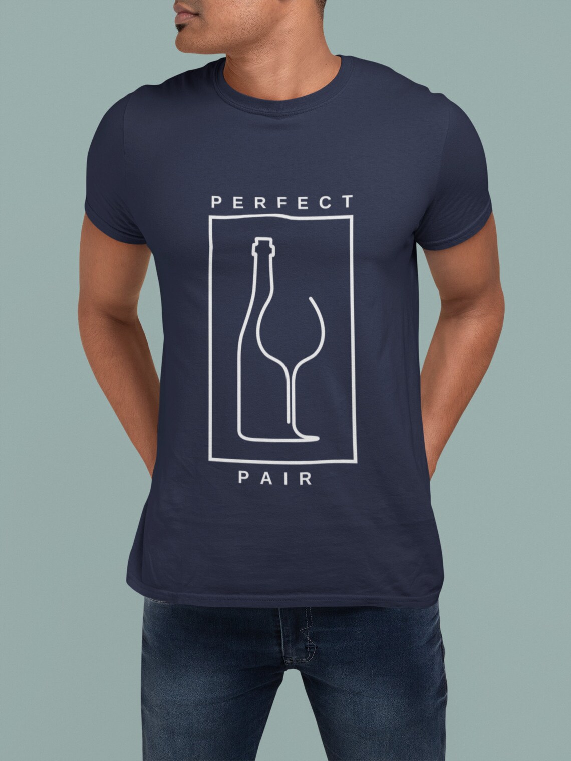 Elegant Wine Bottle and Glass Design Tee: Simple and Chic | Perfect ...