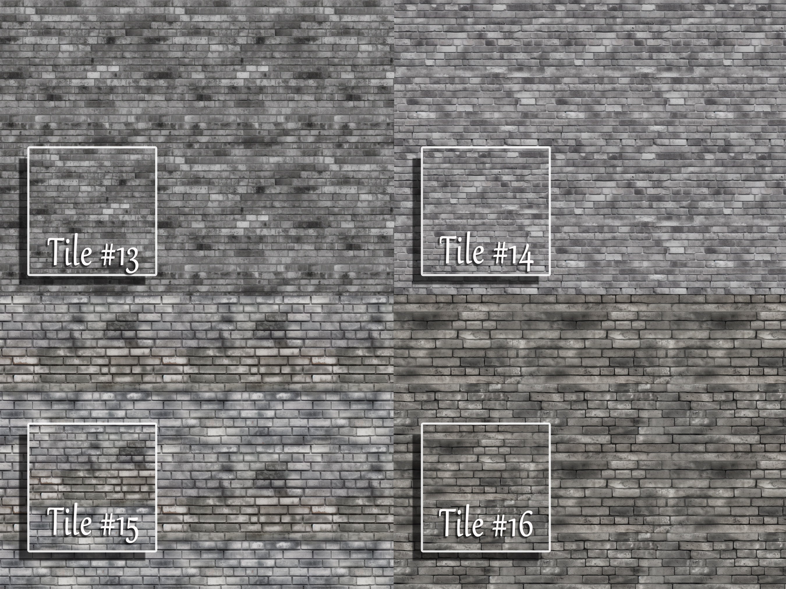 Clean & Versatile: White Seamless Brick Patterns for Photoshop and ...