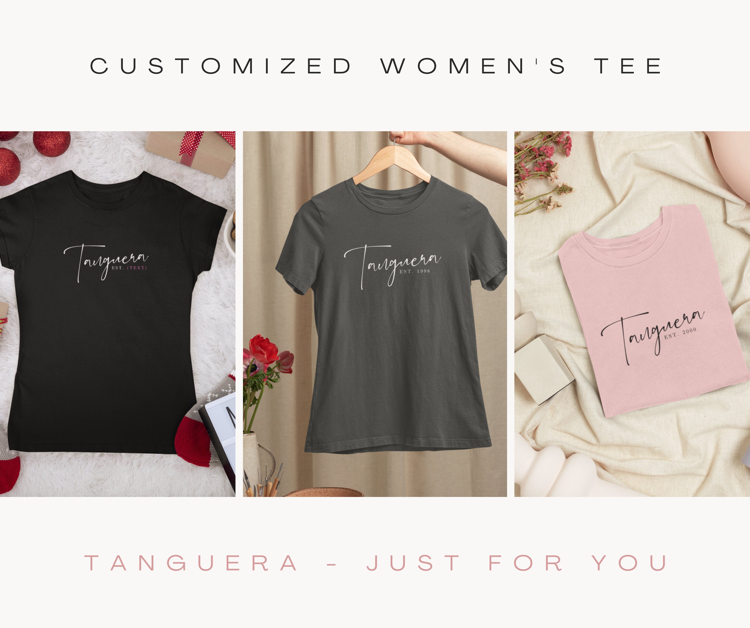 Custom Shirt Tango Clothes | "tanguera" With Est. Year | Birthday Gift ...