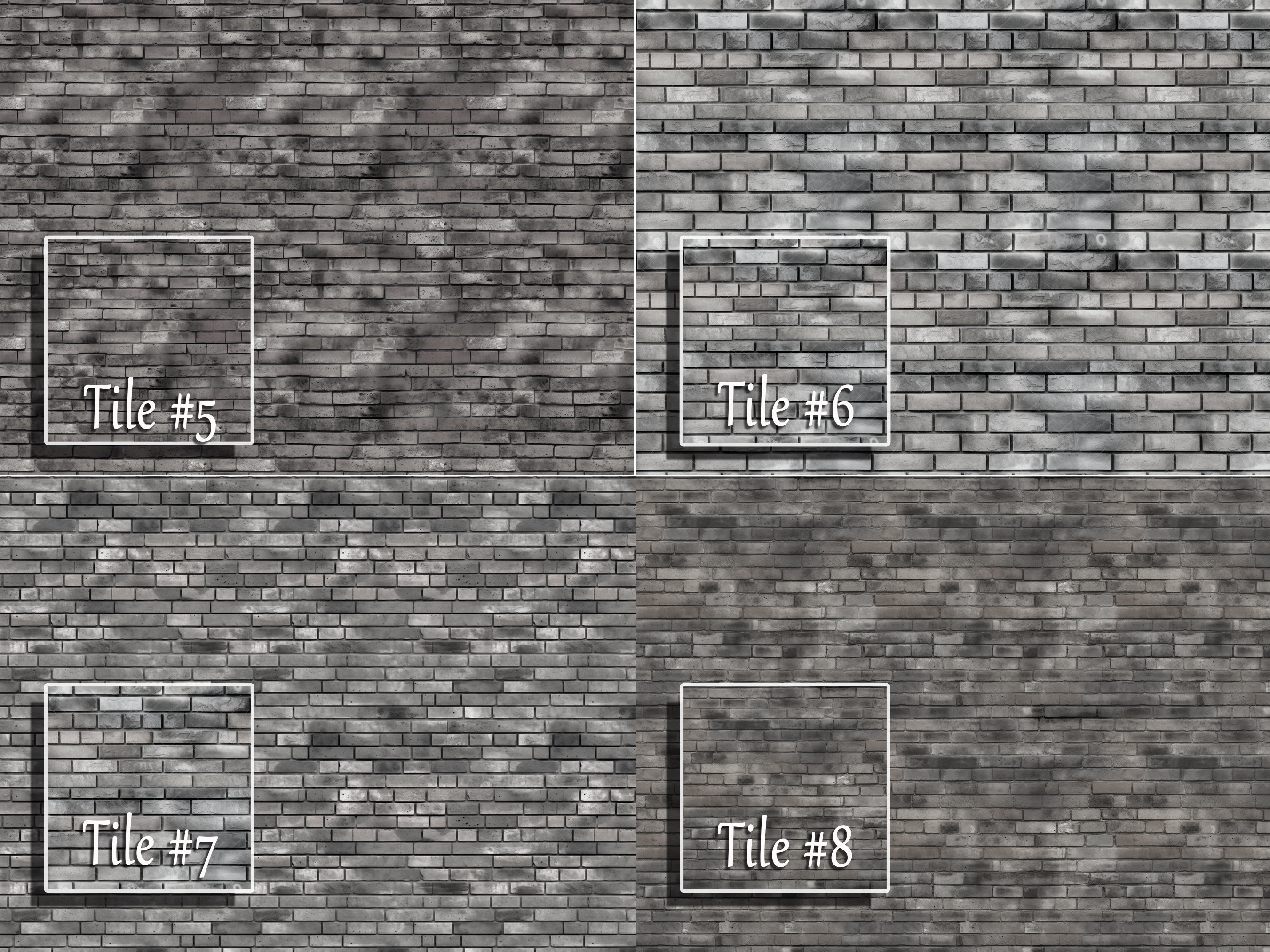Clean & Versatile: White Seamless Brick Patterns for Photoshop and ...