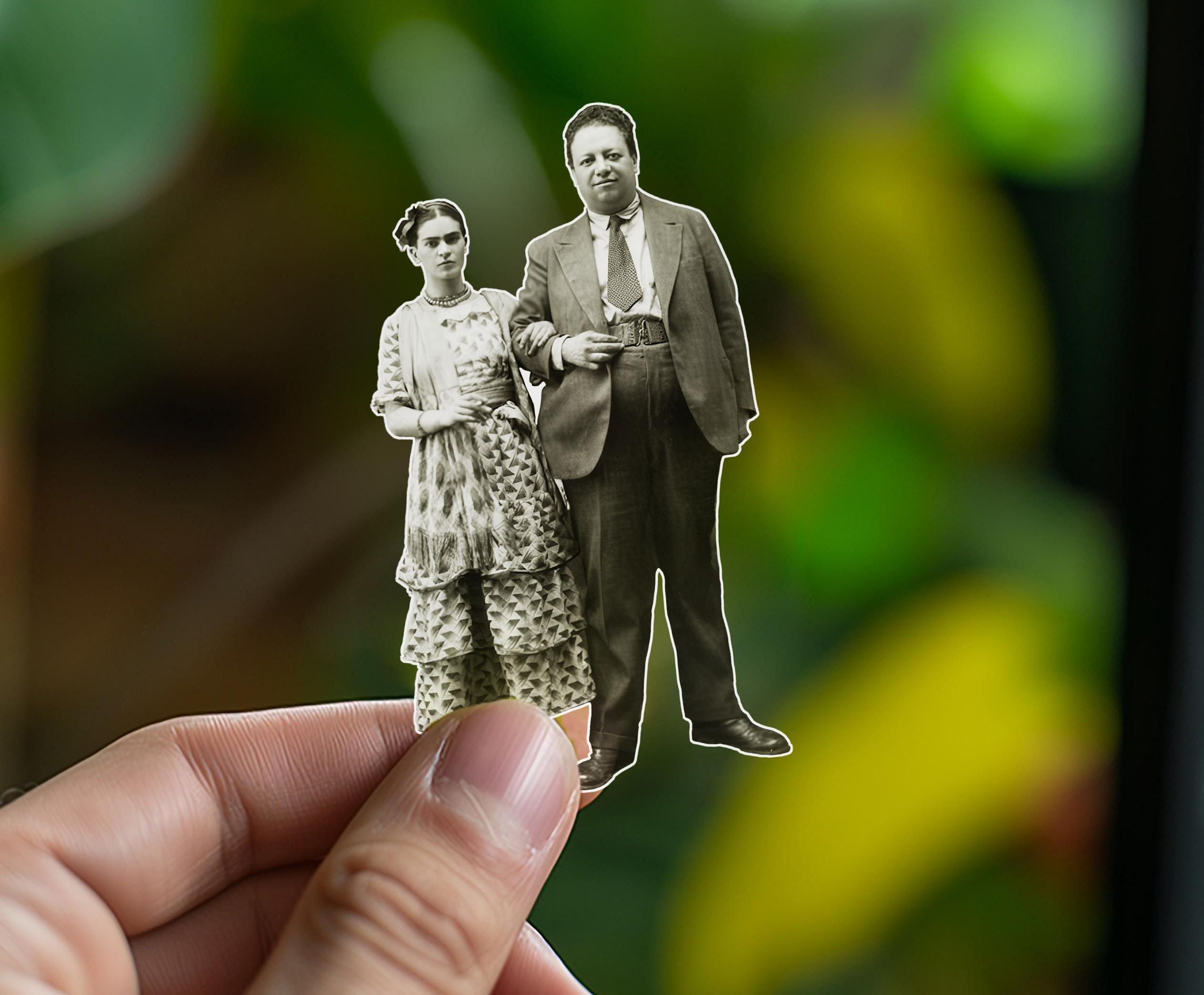 Frida Kahlo and Diego Rivera Sticker | Cute and Unique Sticker | Frida ...